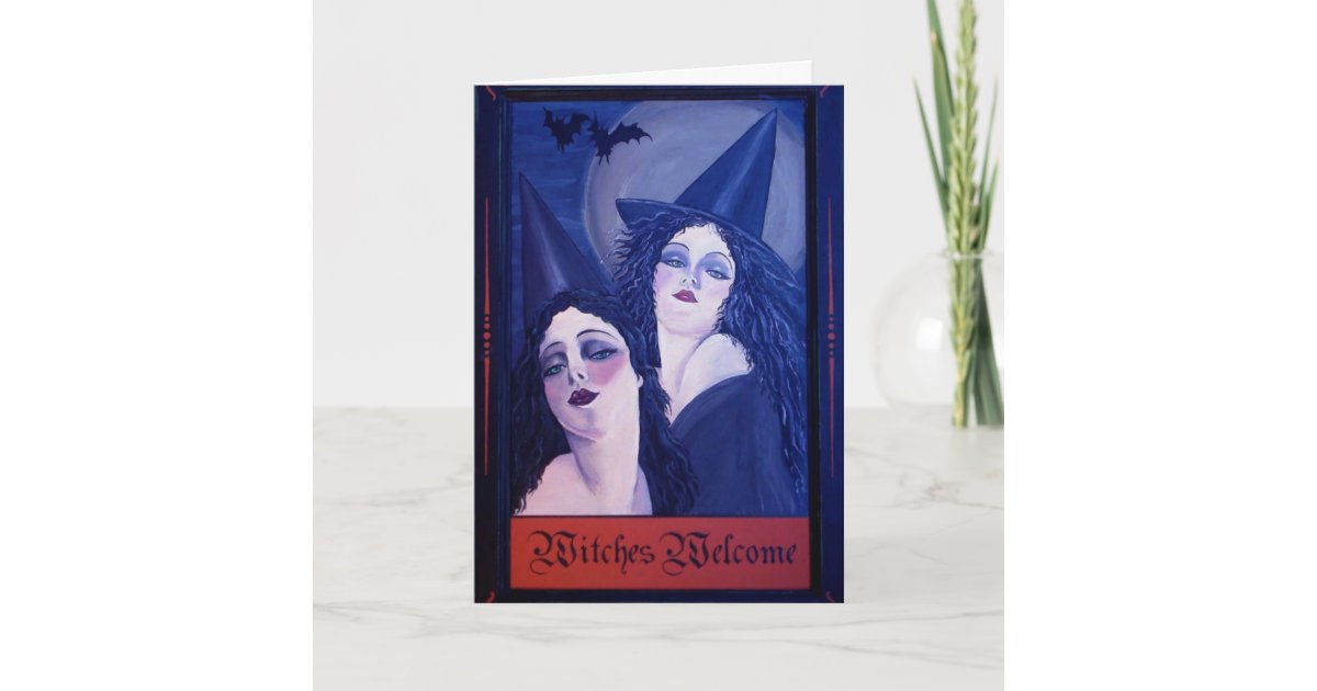 Witches Welcome Card | Zazzle