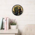 Witching Hour Begins - Halloween Large Clock | Zazzle