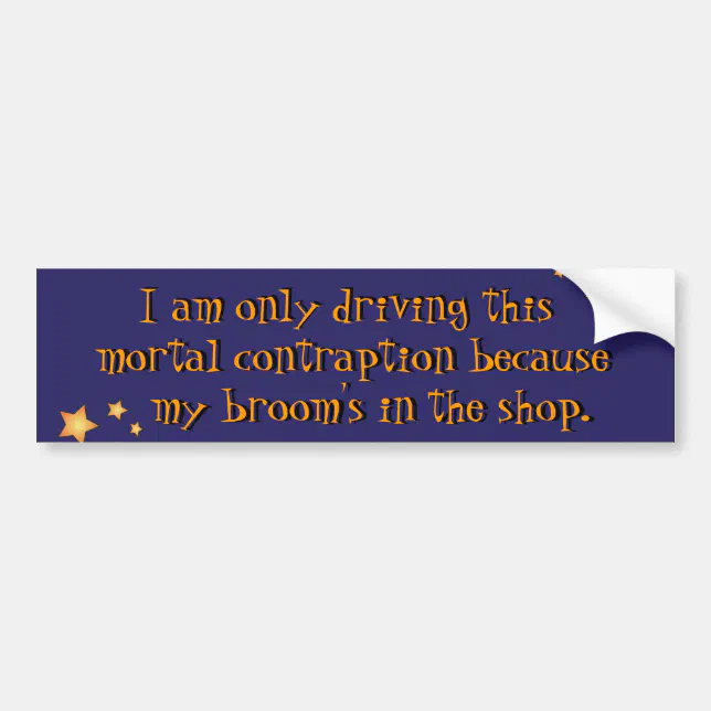 Witch's Bumper Sticker | Zazzle