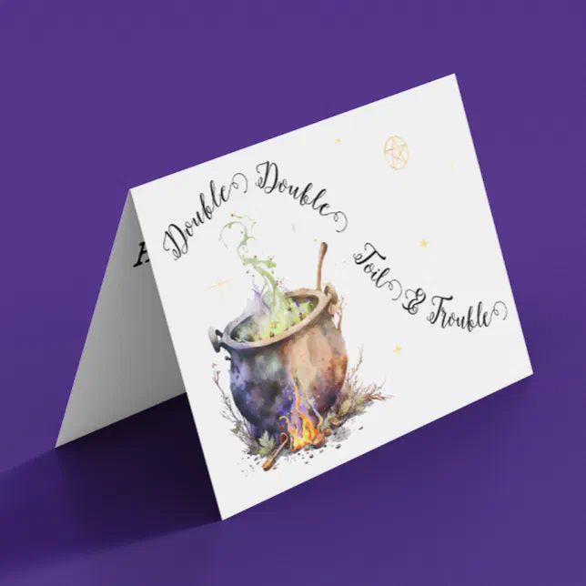 Witch's Caldron Card | Zazzle