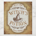 Witch's poison fun label | Zazzle