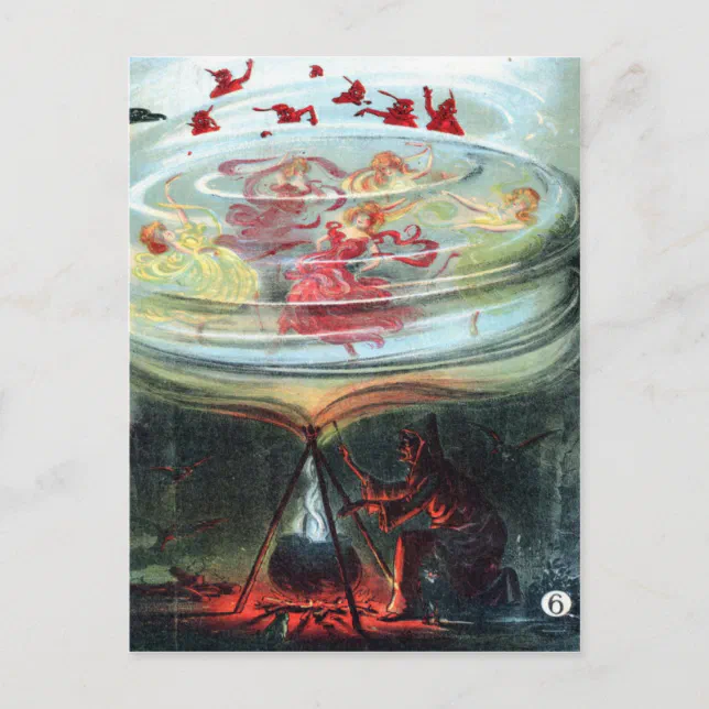 Witch's Whirl Waltzes Postcard | Zazzle