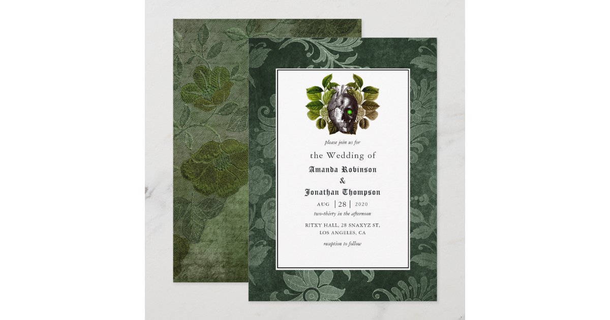 Witchwood Gothic Wedding Invitation | Zazzle
