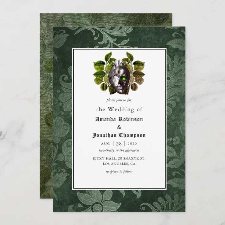 Witchwood Gothic Wedding Invitation | Zazzle