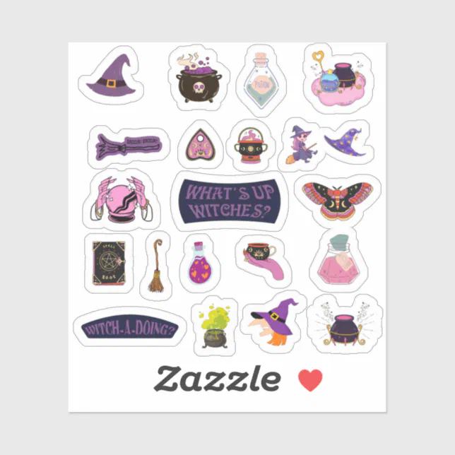 Witchy Bundle All in One Sticker | Zazzle