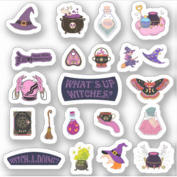 Witchy Bundle All in One Sticker | Zazzle
