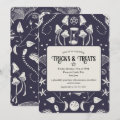 Witchy Halloween Party Mystic Occult Symbols Adult Invitation | Zazzle