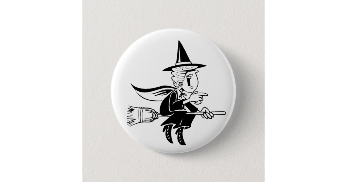 Witchy Poo Button | Zazzle
