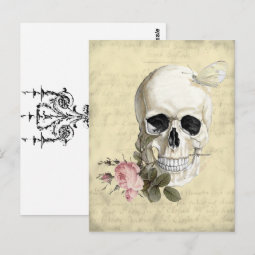 With a rose between my teeth postcard | Zazzle