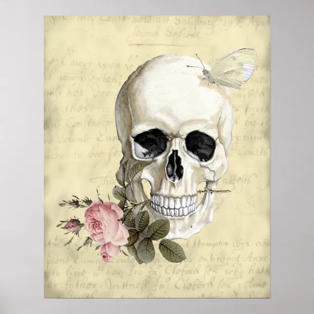 With a rose between my teeth poster | Zazzle