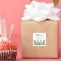 With Love Boho Cactus Invitation Envelope Sticker | Zazzle