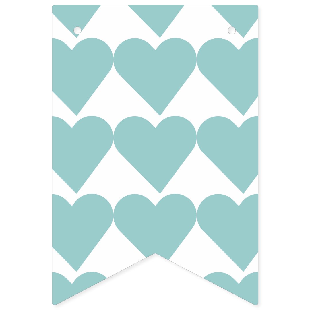 "WITH LOVE" BUNTING FLAGS | Zazzle