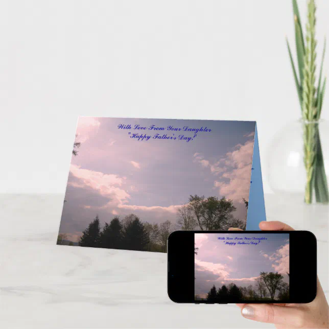 With Love From Your Daughter" Happy Fat... Card | Zazzle