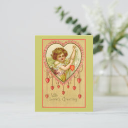 With Love's Greeting Postcard | Zazzle