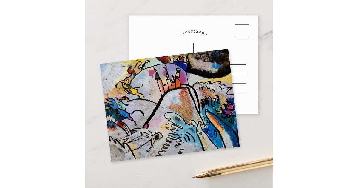 With Sun | Kandinsky Postcard | Zazzle