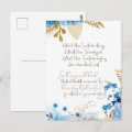 Without Him Hymn and Bible Verse Postcard | Zazzle