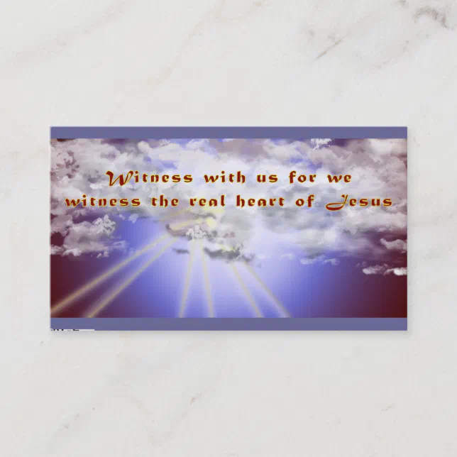 Witness Business Card | Zazzle