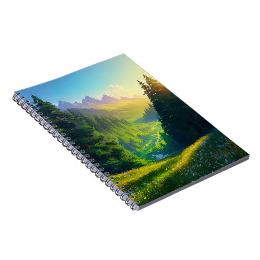 Witnessing the Splendor of the Pine Sunrise Notebook | Zazzle