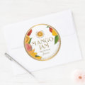 Witty Logo Design Elegant Mango Jam Preserves Classic Round Sticker ...