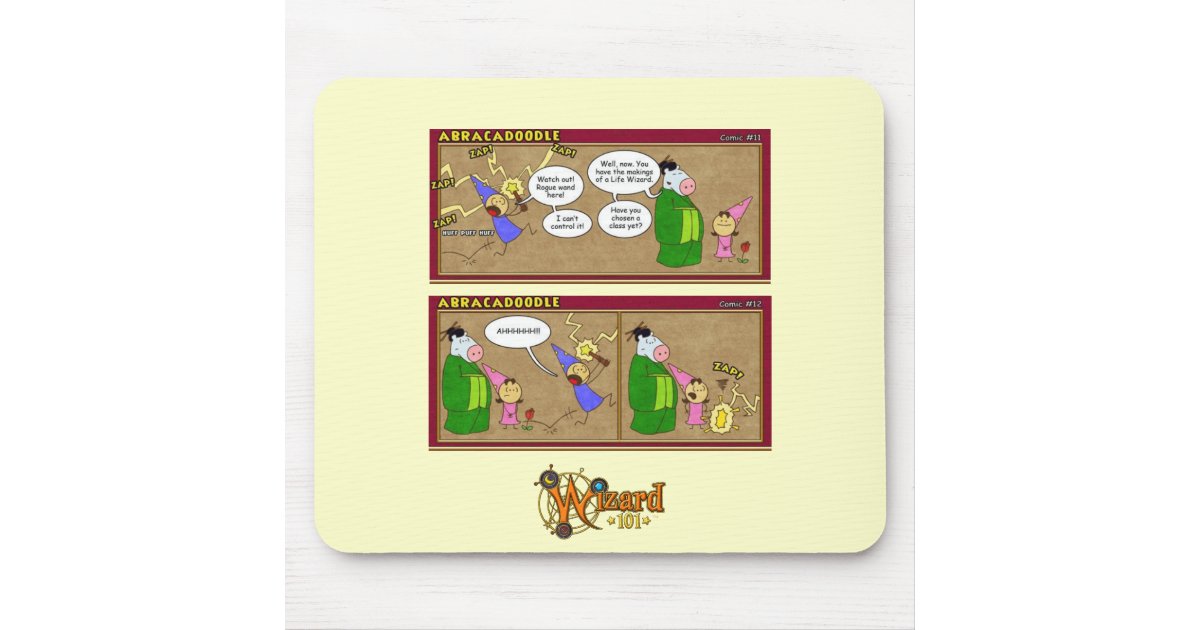 Wizard101 Abracadoodle Comic Mousepad | Zazzle