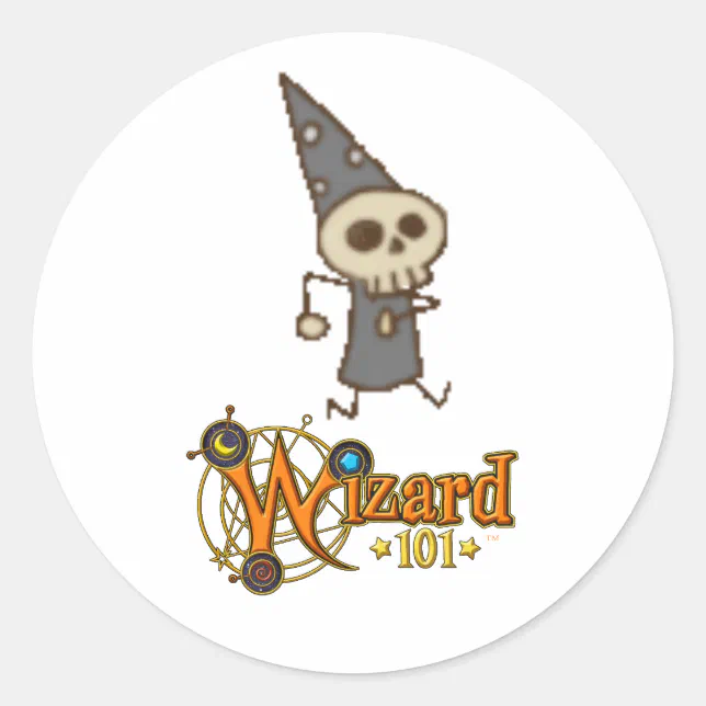 Wizard101 Death Doodle Stickers | Zazzle