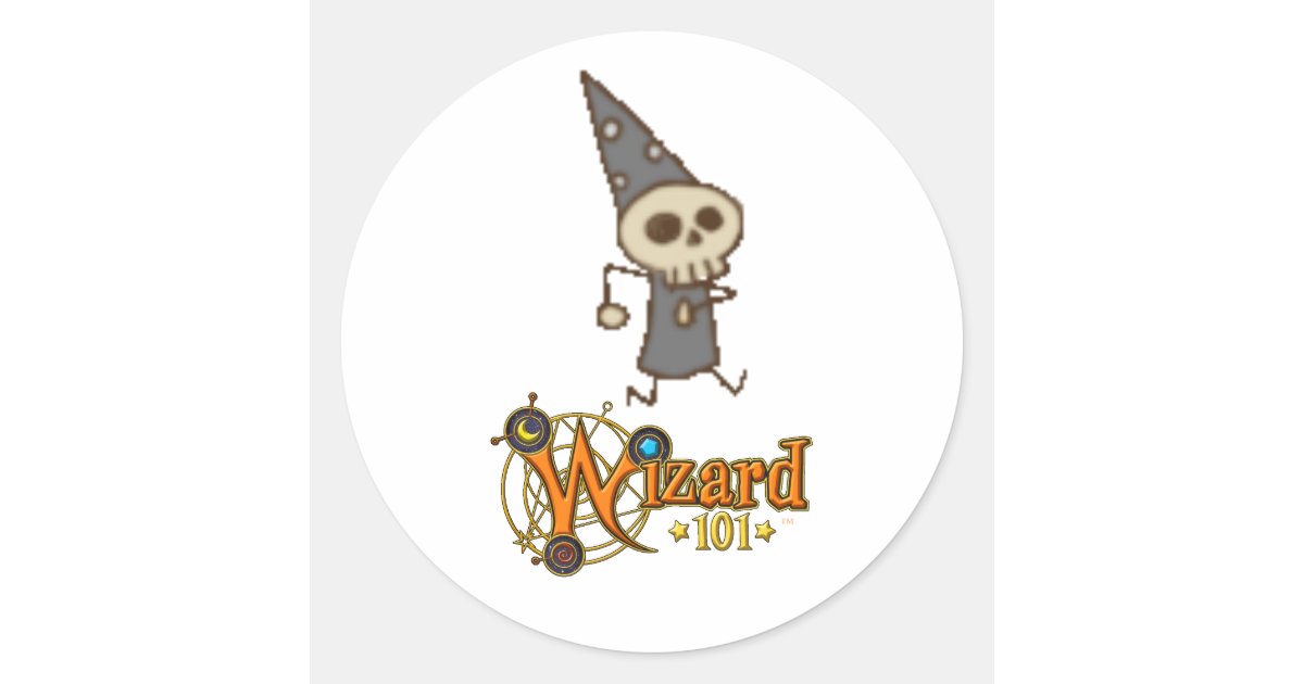 Wizard101 Death Doodle Stickers | Zazzle