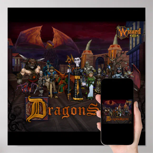 Wizard101 DragonSpyre Poster | Zazzle