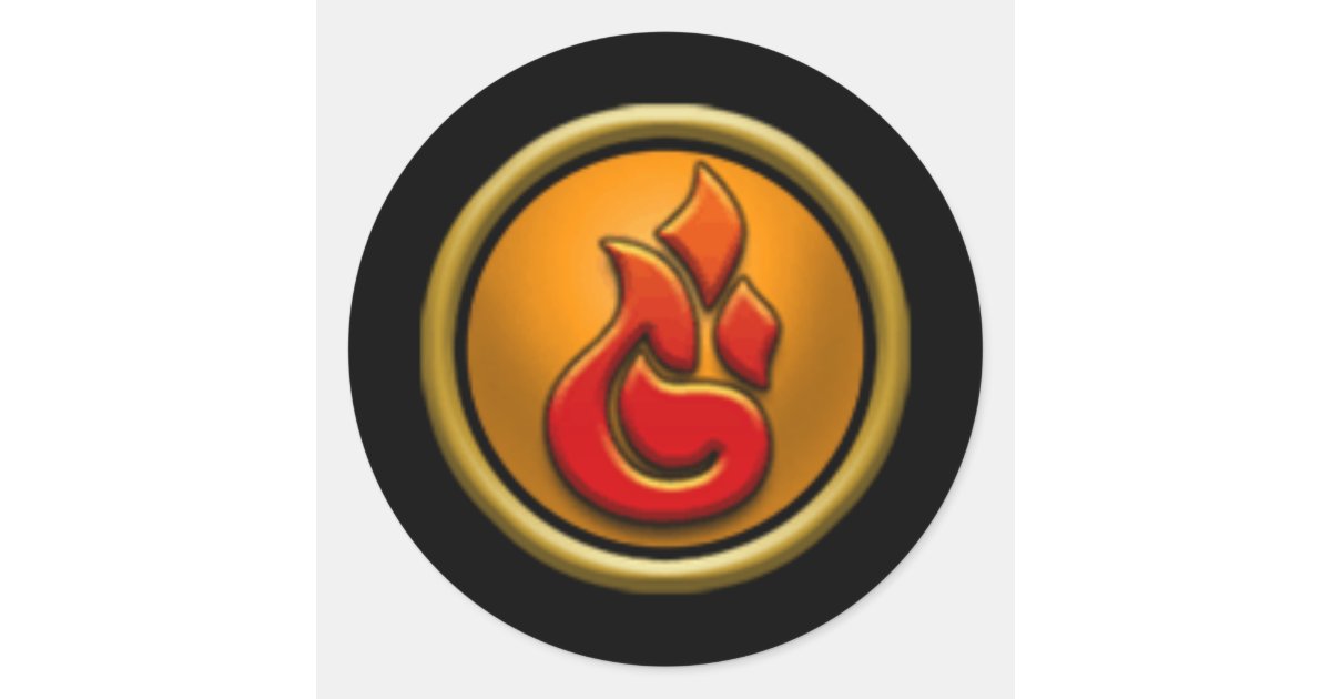Wizard101 Fire School Stickers | Zazzle