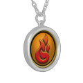 Wizard101 Fire Symbol Necklace | Zazzle