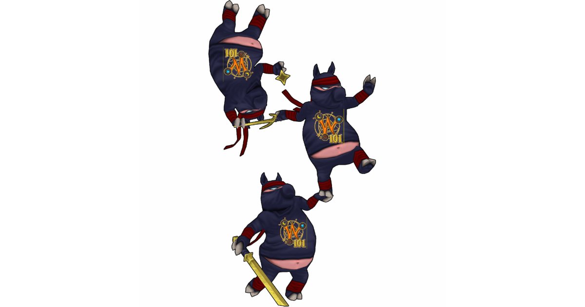 Wizard101 Ninja Pig Ornament | Zazzle