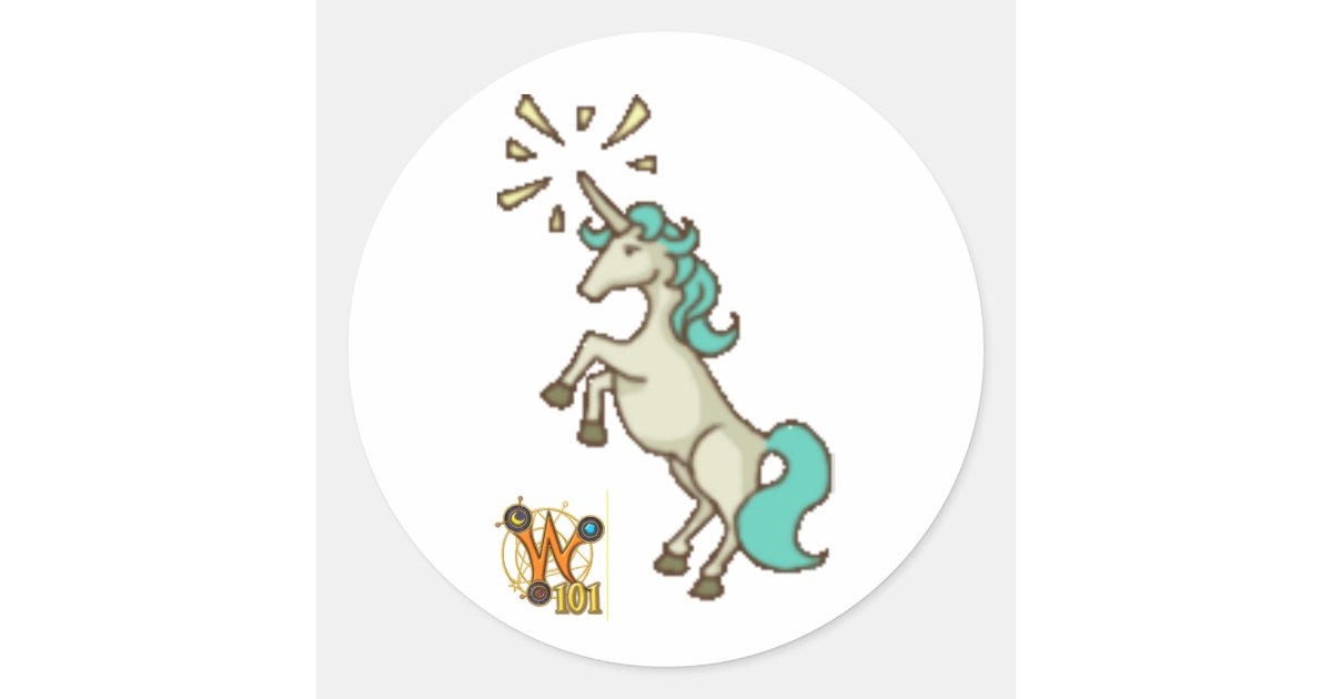 Wizard101 Unicorn Doodle Sticker | Zazzle