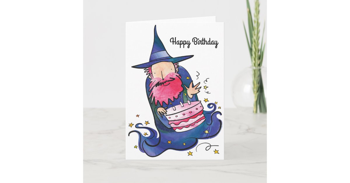 Wizard Birthday Card | Zazzle