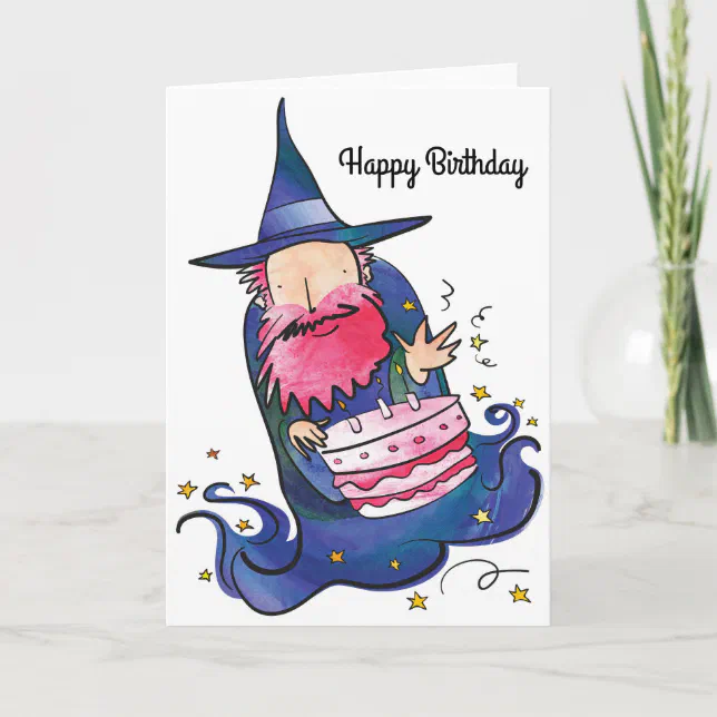 Wizard Birthday Card | Zazzle