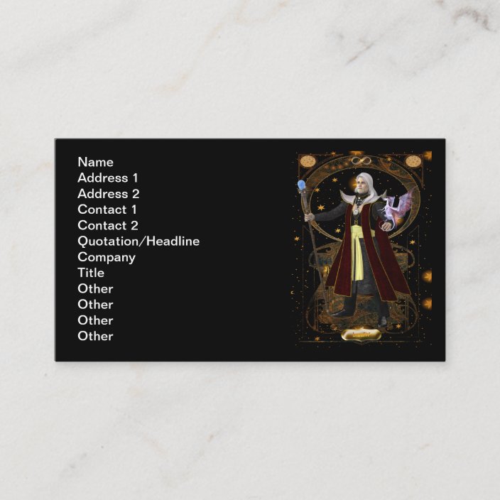 Wizard Card Business Card | Zazzle.com