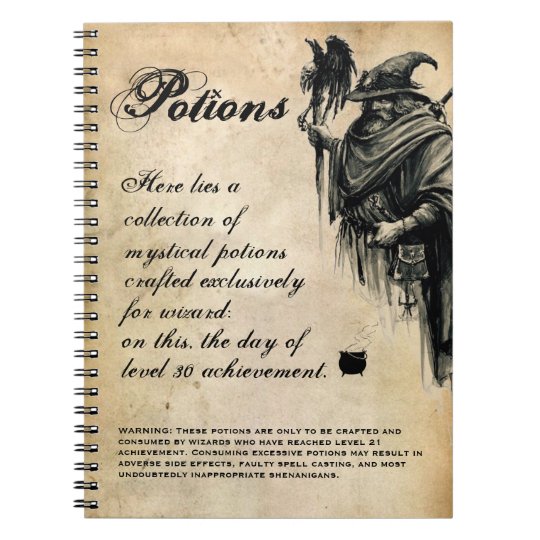 Wizard Drink Recipe Potion Book | Zazzle.com