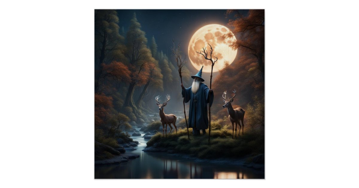 Wizard Forest Poster | Zazzle