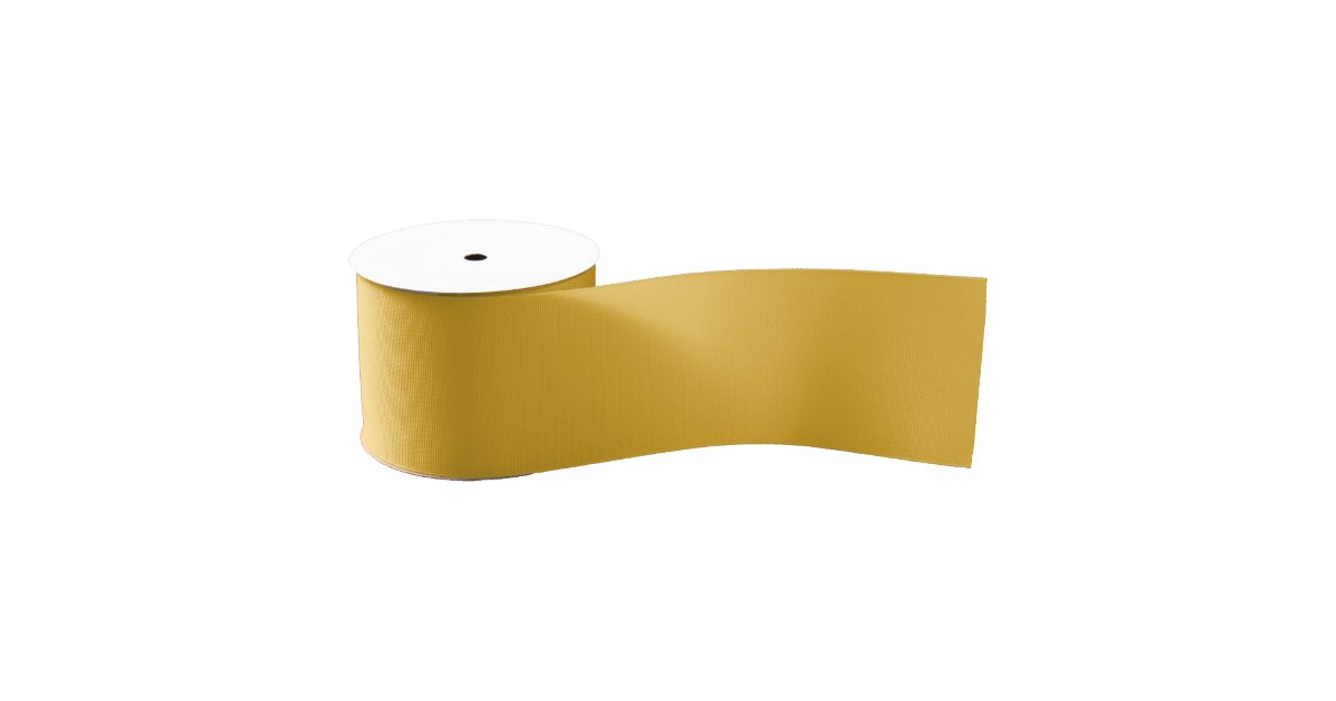 Wizard Gold Grosgrain Ribbon | Zazzle