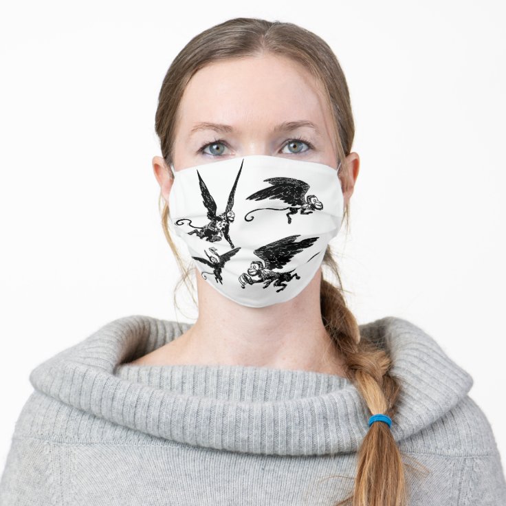 Wizard of OZ Flying Monkeys original Adult Cloth Face Mask | Zazzle