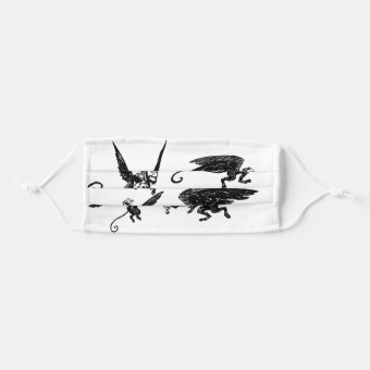 Wizard of OZ Flying Monkeys original Adult Cloth Face Mask | Zazzle