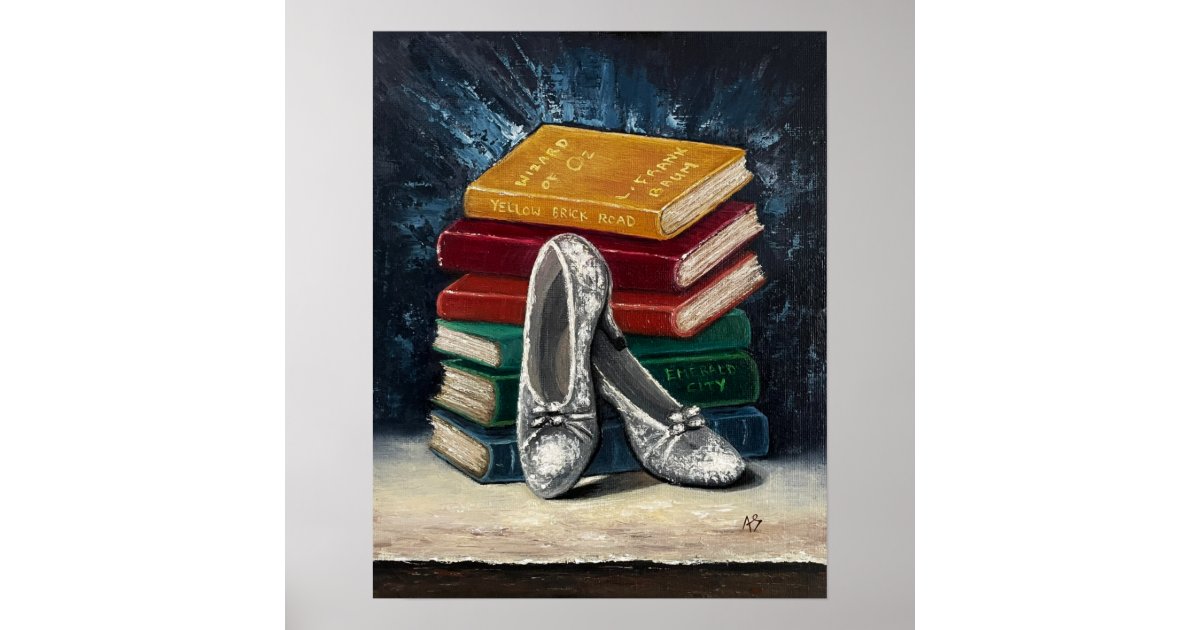 Wizard of Oz Silver Shoes Giclee Print | Zazzle Wizard of Oz Silver Shoes Giclee Print | Zazzle