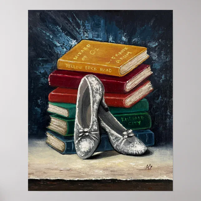 Wizard of Oz Silver Shoes Giclee Print | Zazzle Wizard of Oz Silver Shoes Giclee Print | Zazzle