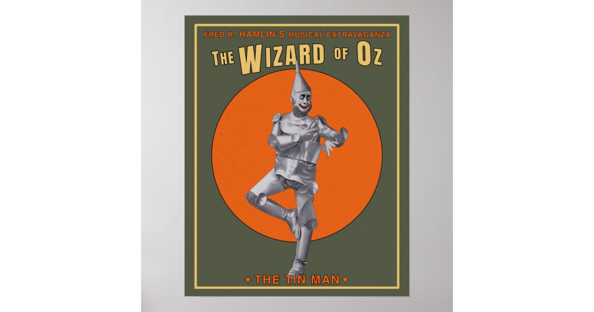 Wizard of Oz Tin Man Poster | Zazzle