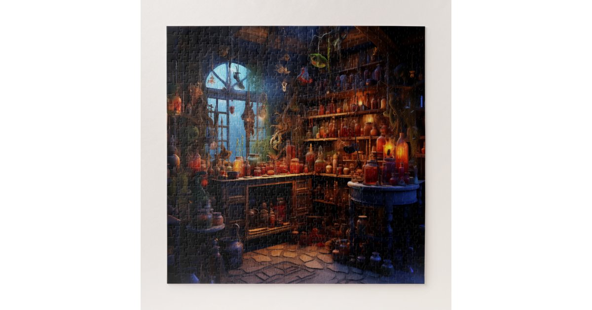 Wizards Laboratory Jigsaw Puzzle | Zazzle