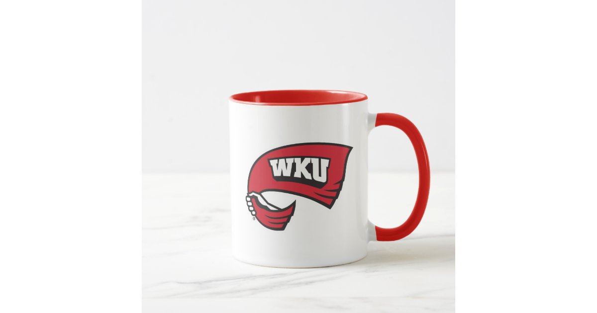 WKU Hand-Held Red Towel Logo Mug | Zazzle