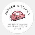 WKU Toppers Baseball Logo Classic Round Sticker | Zazzle