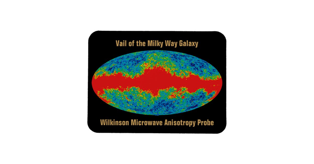 WMAP, Vail of Milky Way Galaxy Over Universe Magnet | Zazzle