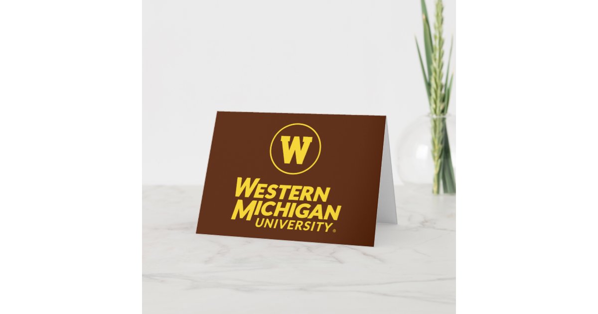 WMU | Circle Logo Card | Zazzle