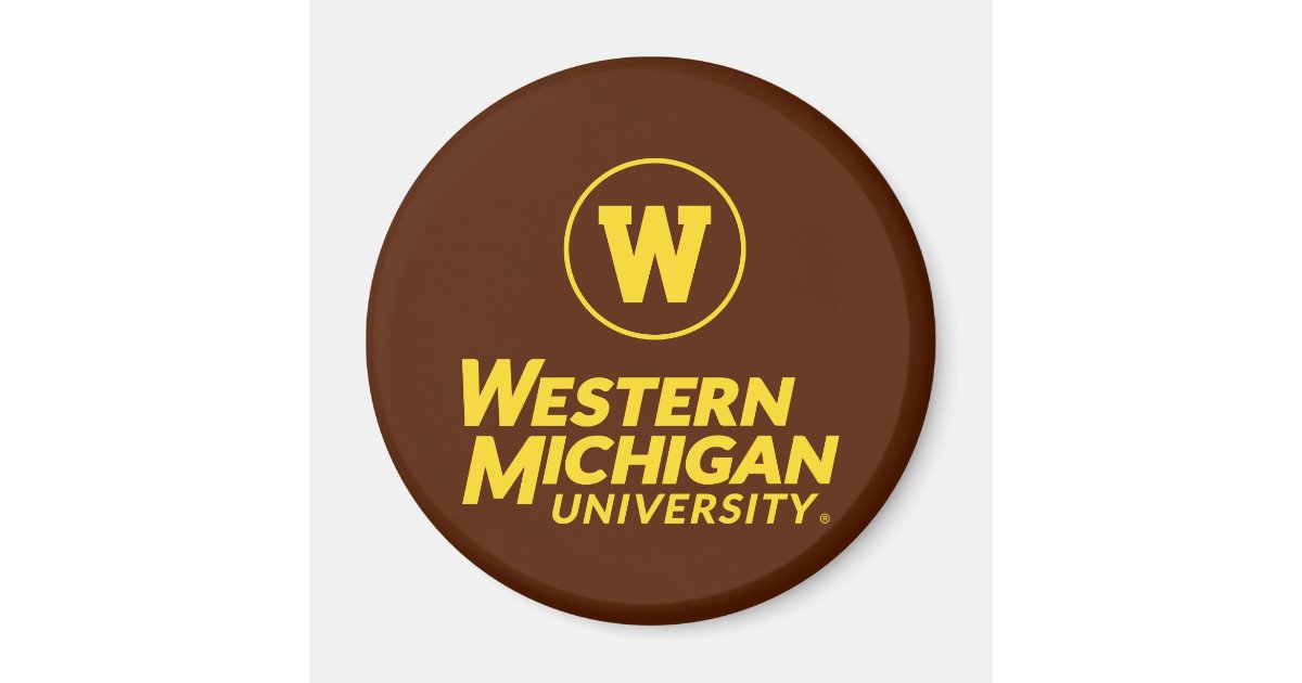 WMU | Circle Logo Magnet | Zazzle