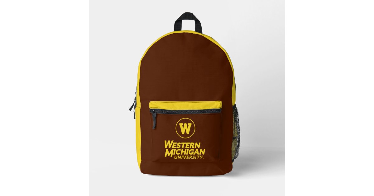 WMU | Circle Logo Printed Backpack | Zazzle