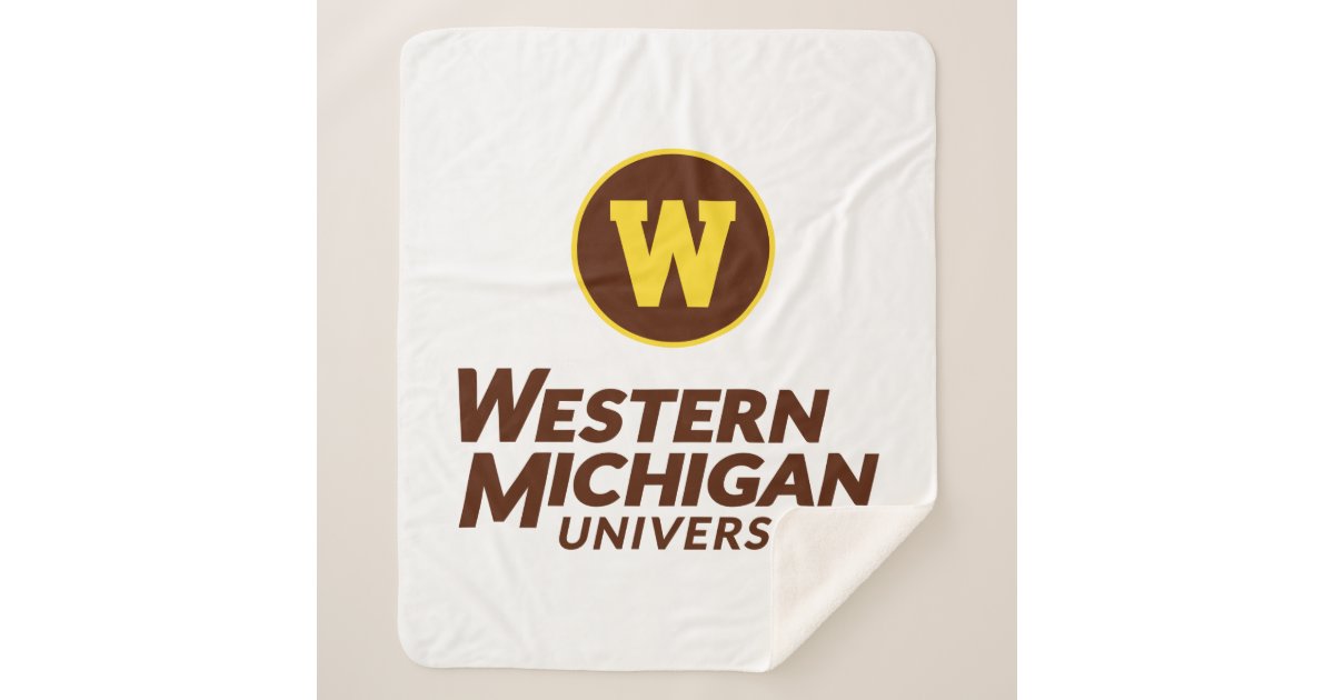 WMU | Circle Logo Sherpa Blanket | Zazzle